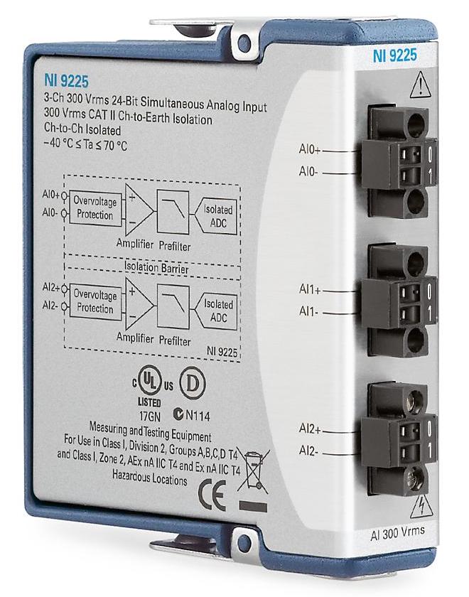 NI 9225 ネジ留め式端子 | ペリテック 製品販売・サービス