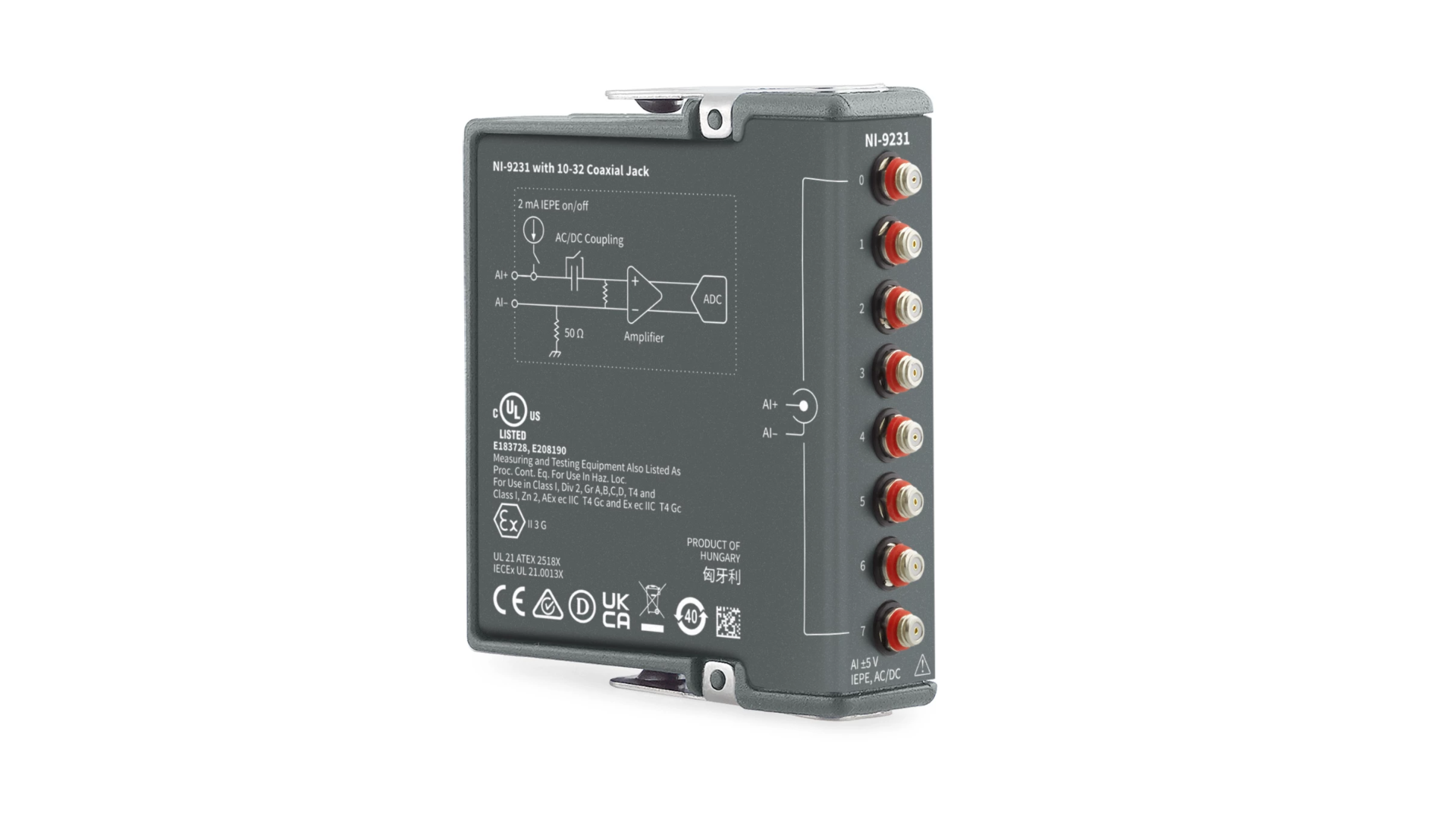 NI-9231 Cシリーズ音響/振動入力モジュール | ペリテック 製品販売・サービス